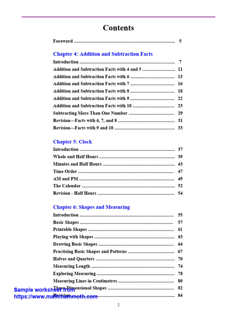 Math Mammoth: Grade 1 Curriculum | PDF | Mathematics | Curriculum