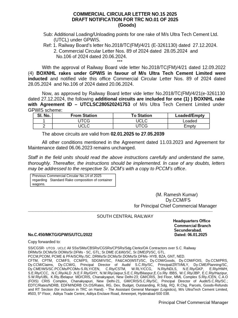 GPWIS UTCL Addtl Circuits 020924 | PDF