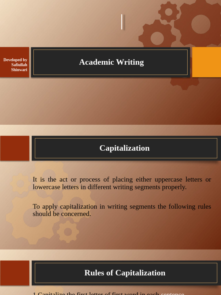 Lecture-03 Capitalization | PDF