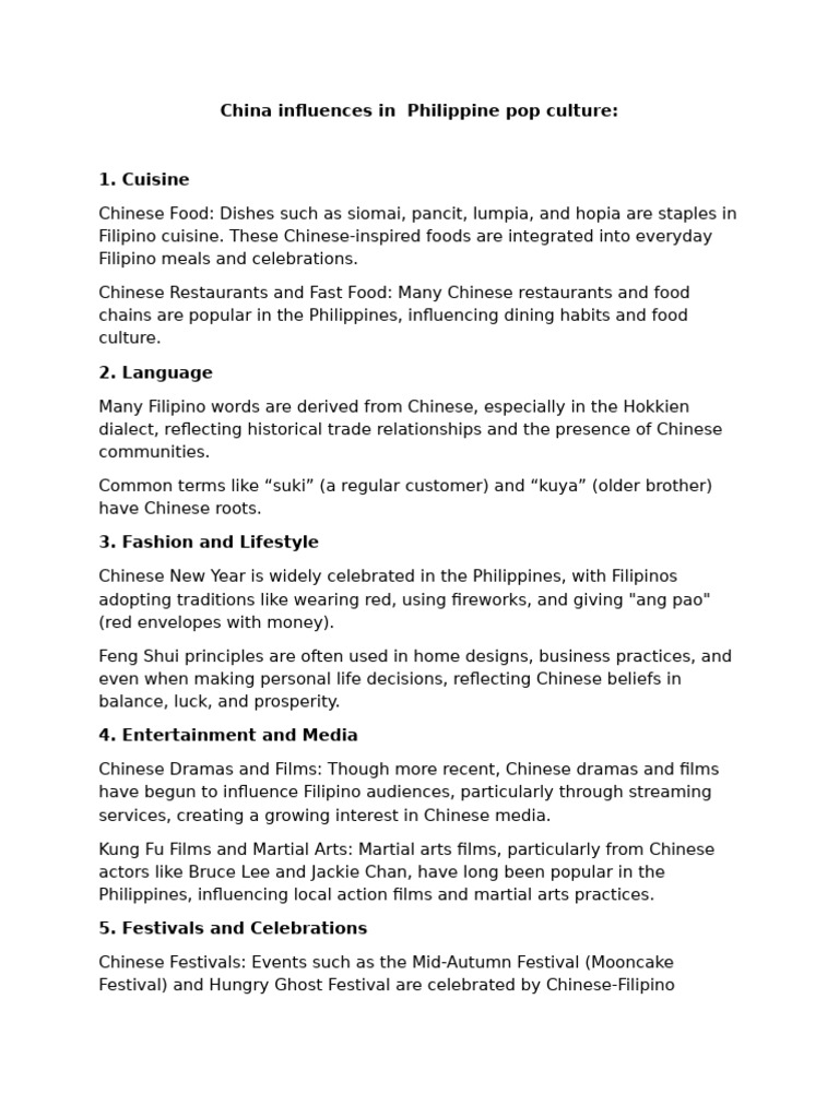 Gec 122 China Influencs | PDF | Korean Cuisine | Cosplay