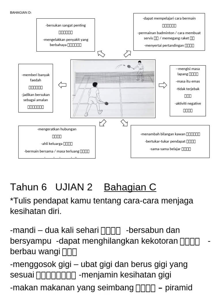 Bahagian C Dan D Tahun 6 Ujian 2 | PDF