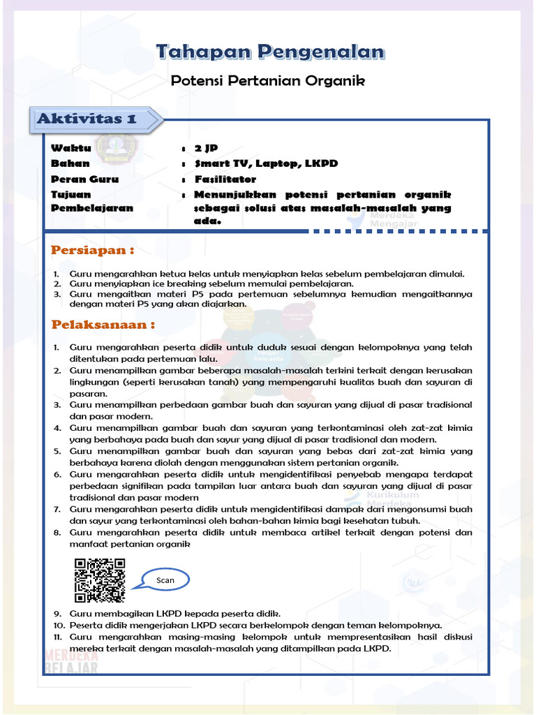 Modul P5 Kelas X - Materi 3 Lengkap LKPD | PDF