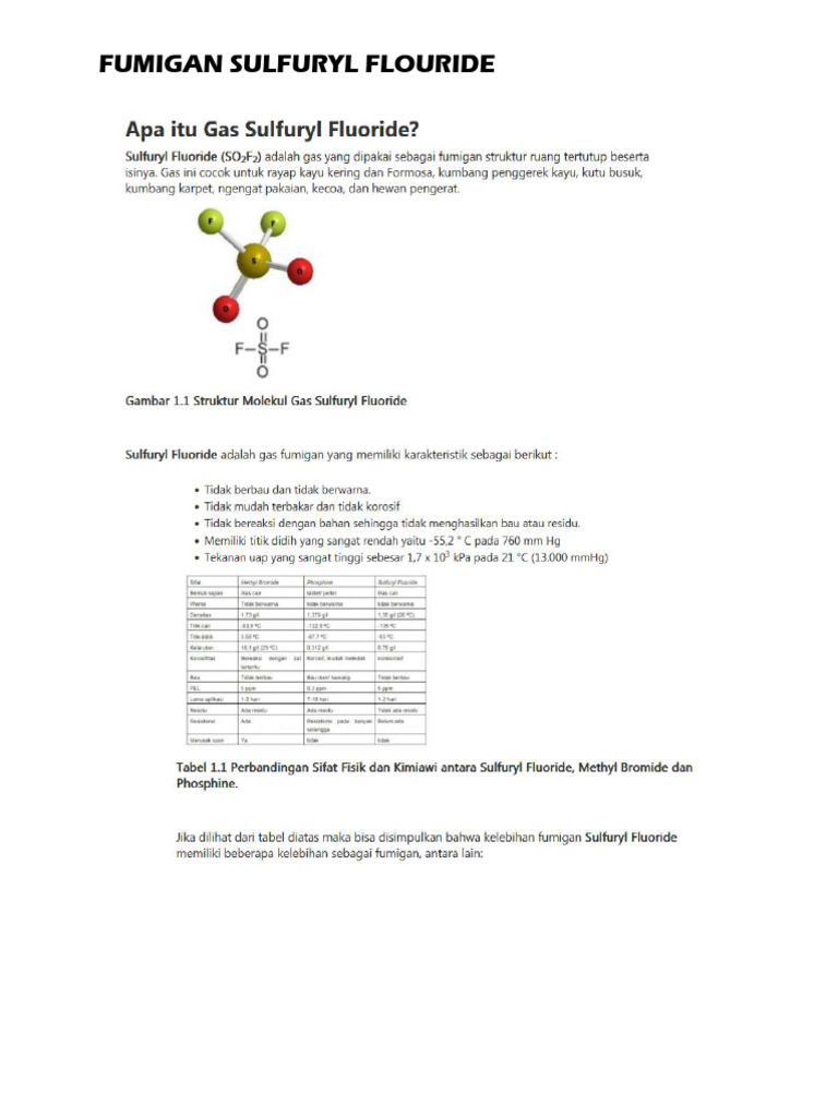 Deskripsi fumigan sulfur | PDF