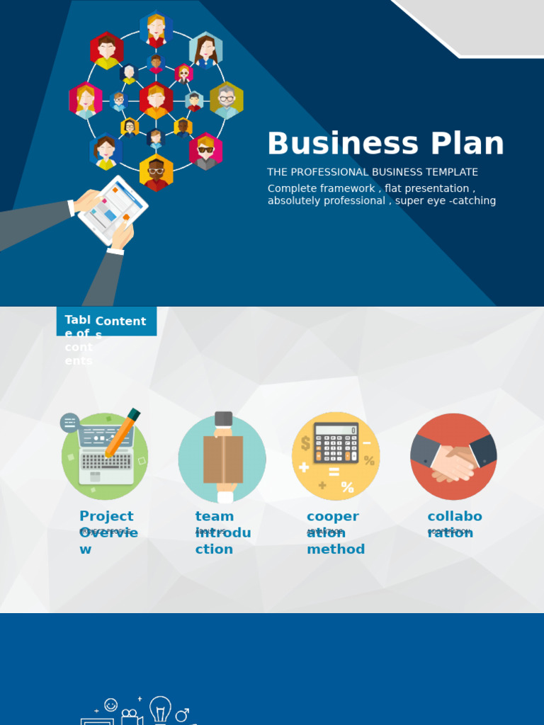 Business Plan Template | PDF | Graphical User Interfaces | Microsoft ...