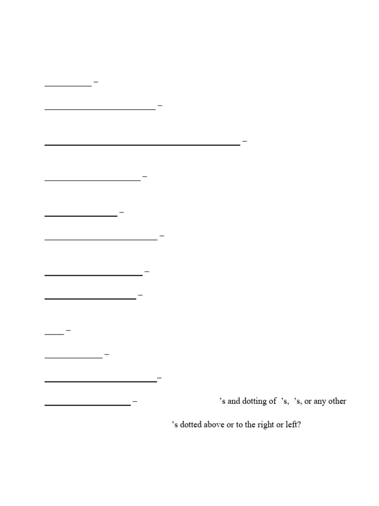 1+ +12+Characteristics+of+Handwriting | PDF | Writing