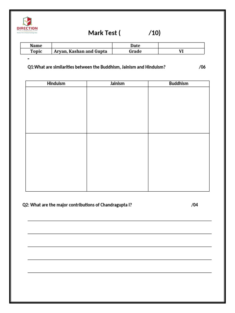History Worksheet | PDF