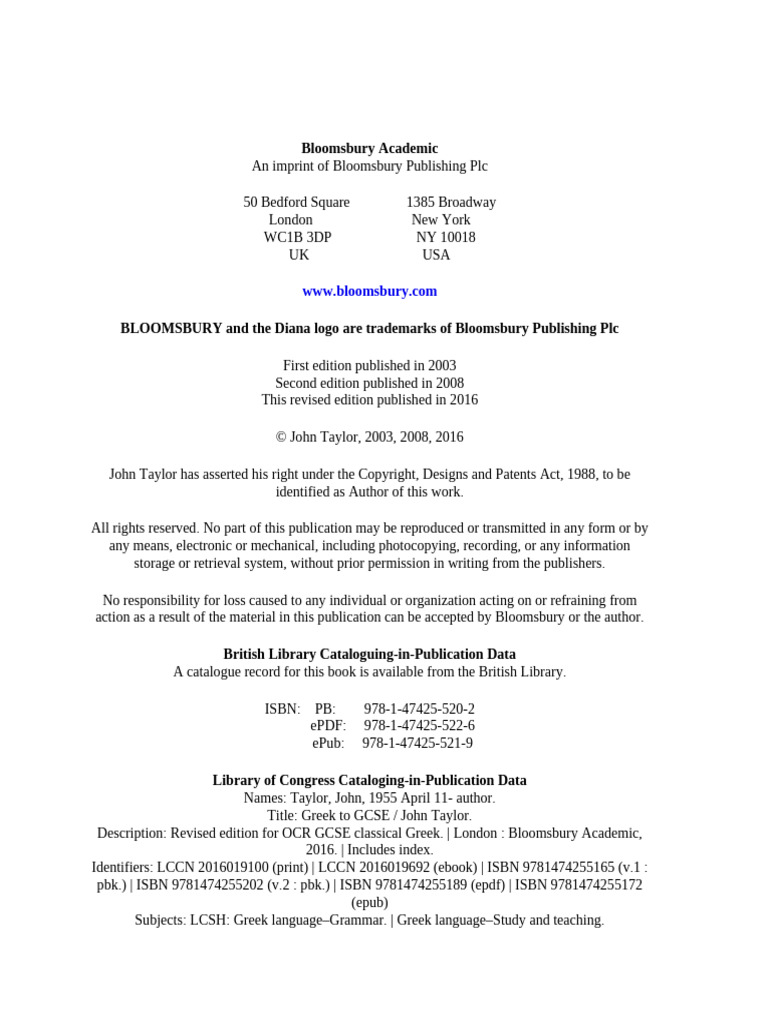 Greek To GCSE Part 2 (John Taylor) (Z-Library) - 540 | PDF