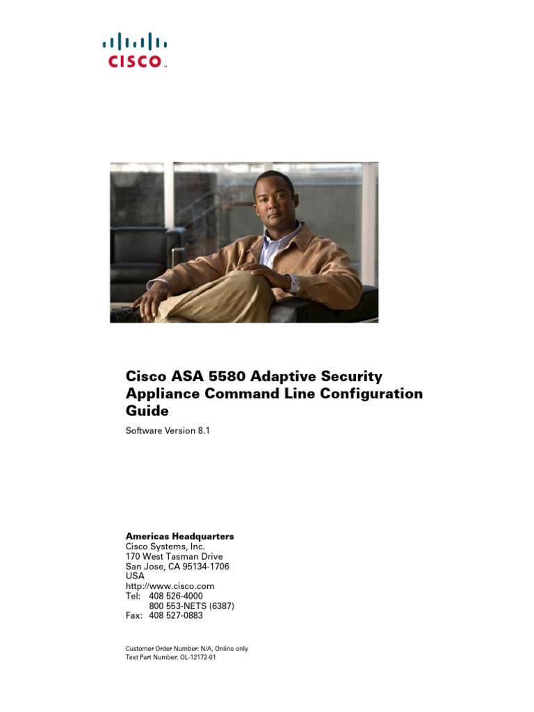 Cisco ASA 5580 Command Line Configuration Guide | PDF | Quality Of Service | Firewall (Computing)