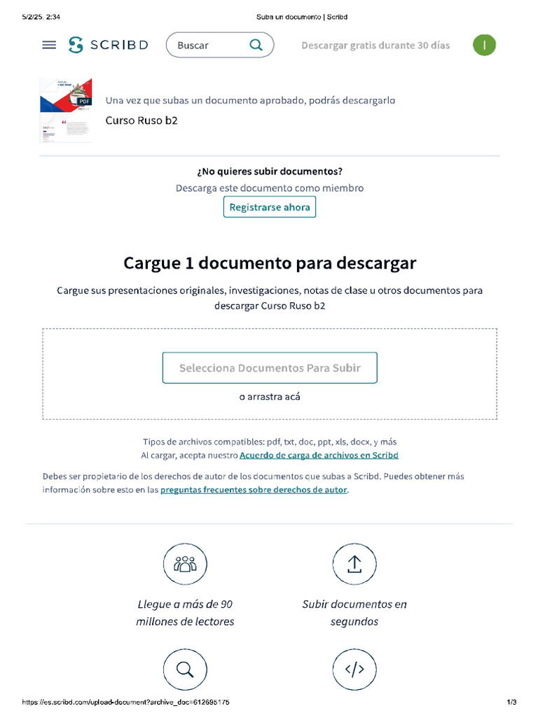 Suba Un Documento - Scribd | PDF