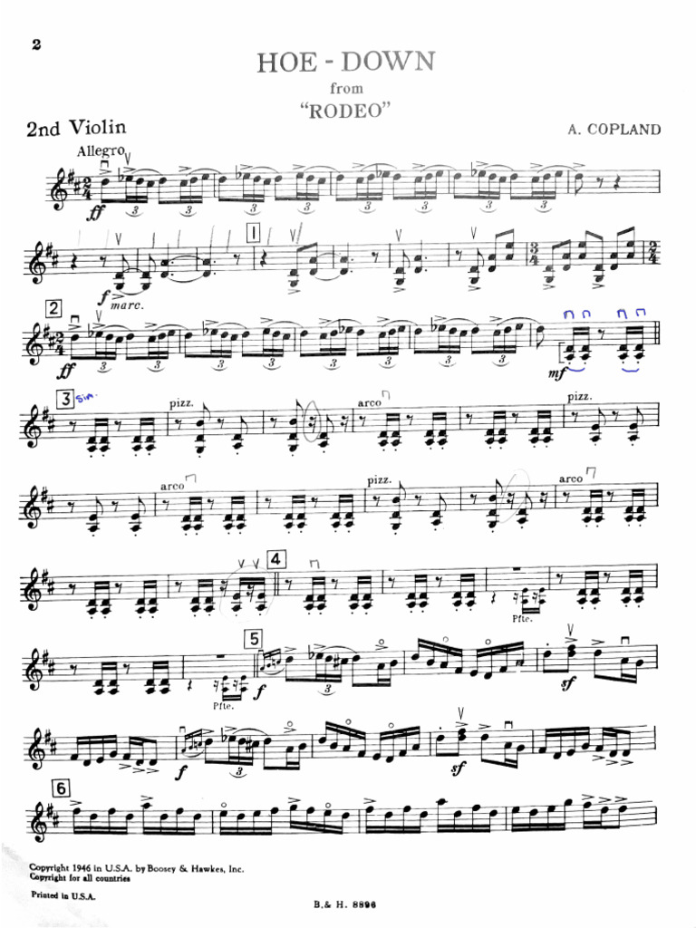 Hoe-Down From "Rodeo" | PDF