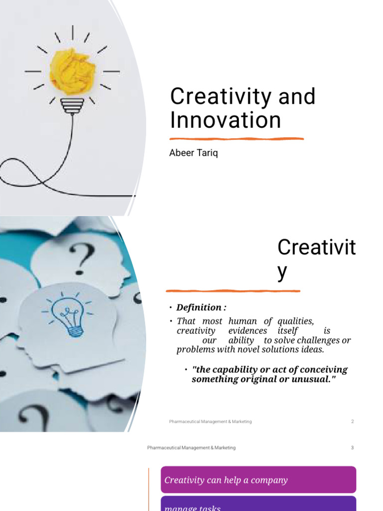7 Creativity and Innovation New | PDF | Creativity | Innovation