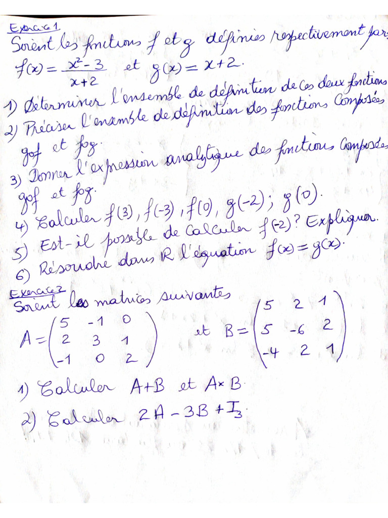 Devoir de Maison(DM) | PDF