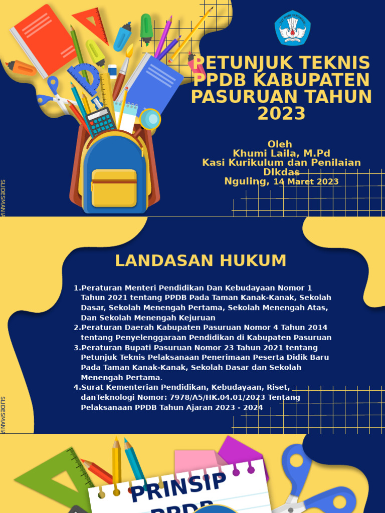 Paparan Juknis PPDB 2023 | PDF