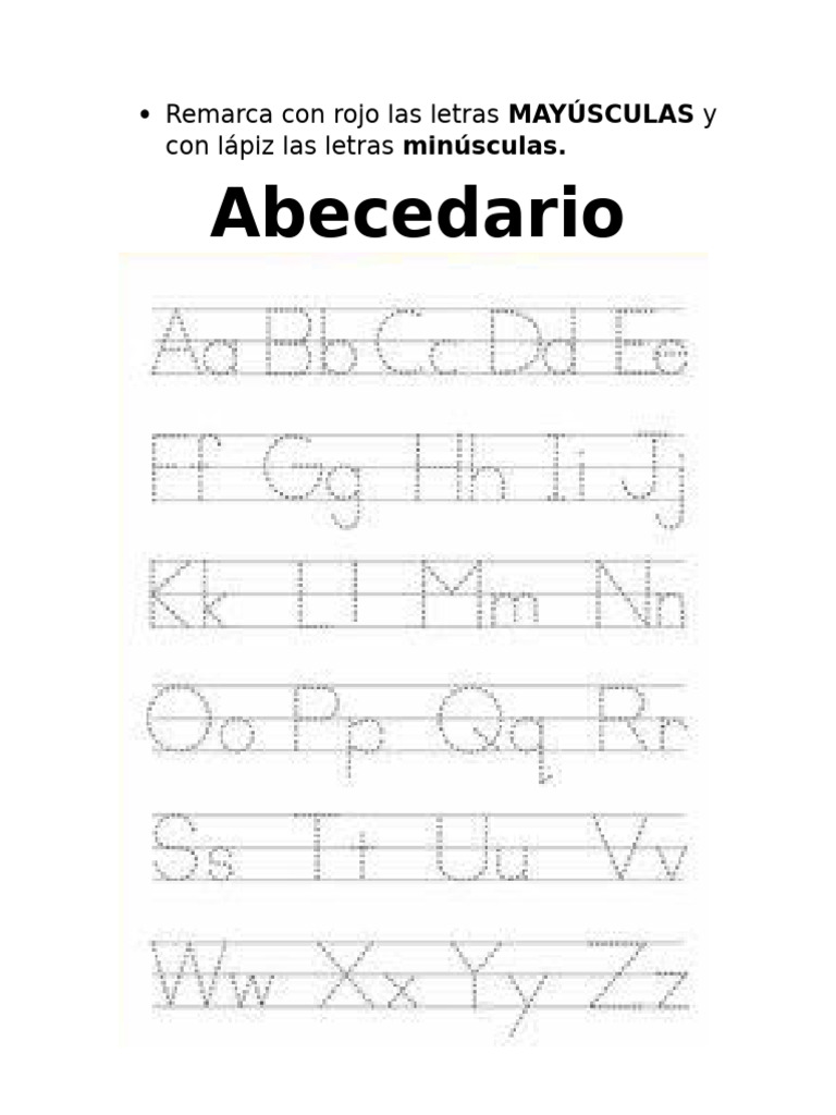 Remarca ABECEDARIO | PDF