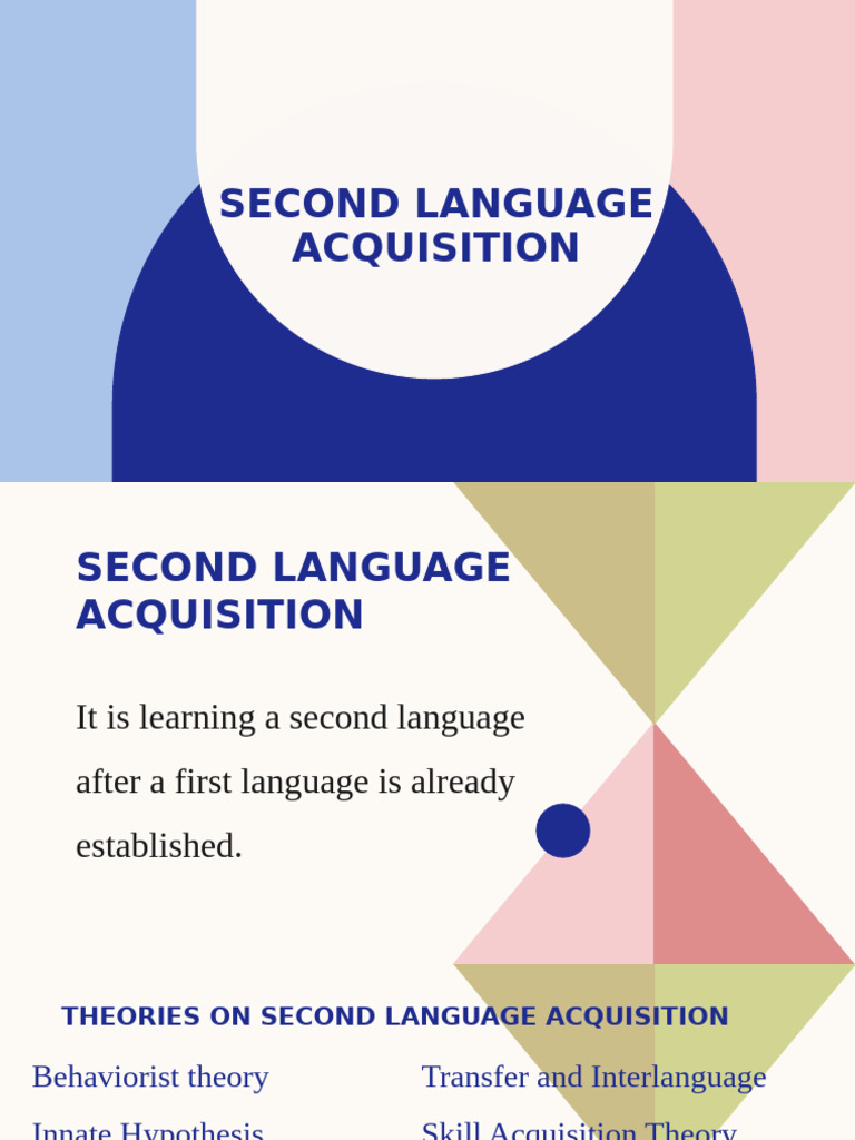 Second Language Acquisition | PDF | Language Acquisition | Second Language Acquisition