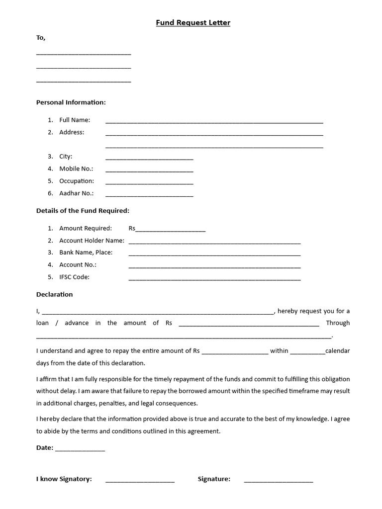 Fund_Request_Letter | PDF