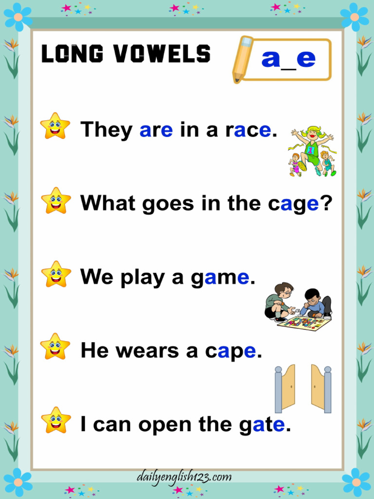 Long Vowel Reading 1 | PDF