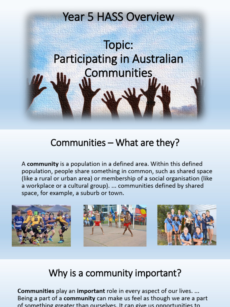 Year 5 HASS: Australian Communities Guide | PDF