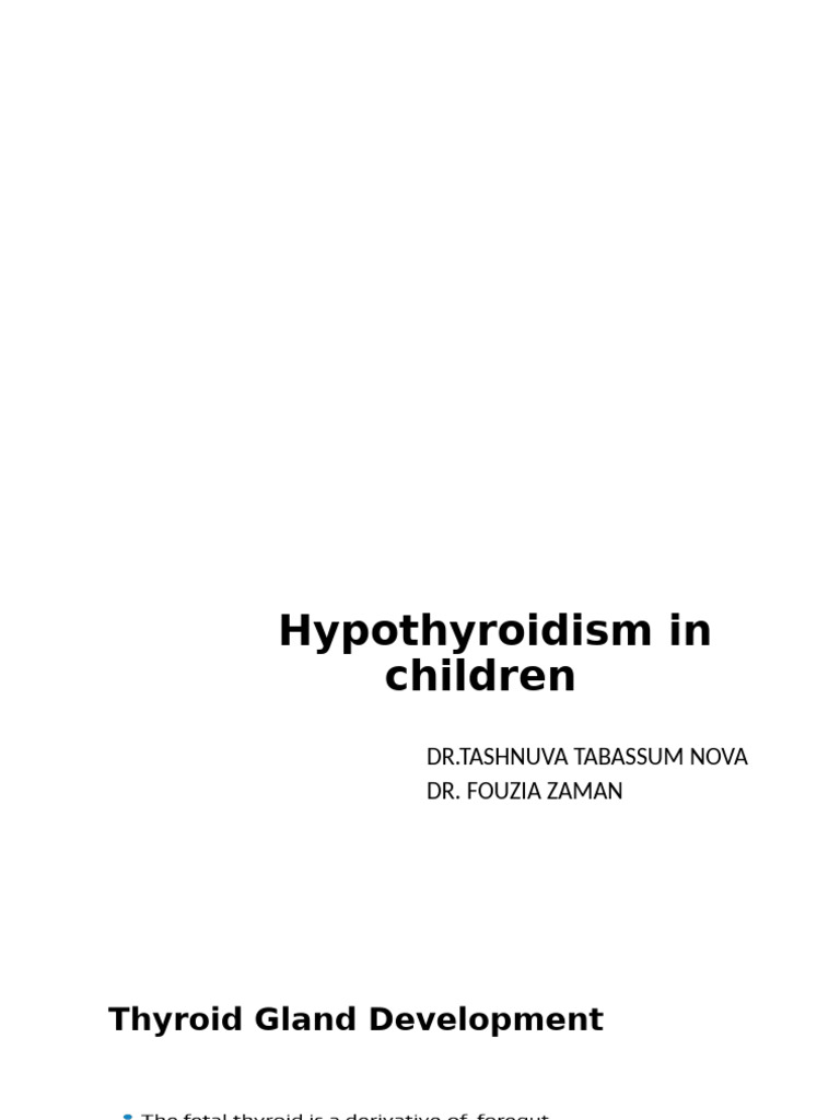 Congenital Hypothyroidism | PDF | Thyroid | Hypothyroidism