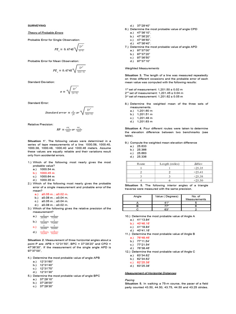 Theory of Probable Errors - 01:22 | PDF