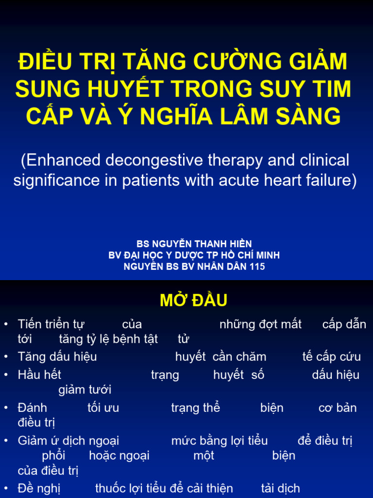 HTB-P1 - 2. Dieu Tri Tang Cuong Giam Sung Huyet Trong Suy Tim Cap | PDF