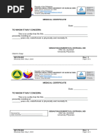 Medico-Legal Certificate Sample | PDF