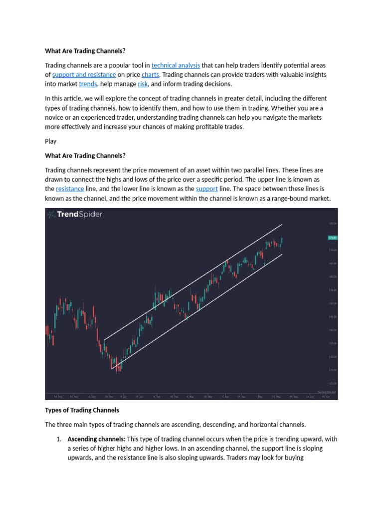 What Are Trading Channels | PDF | Market Trend | Financial Markets
