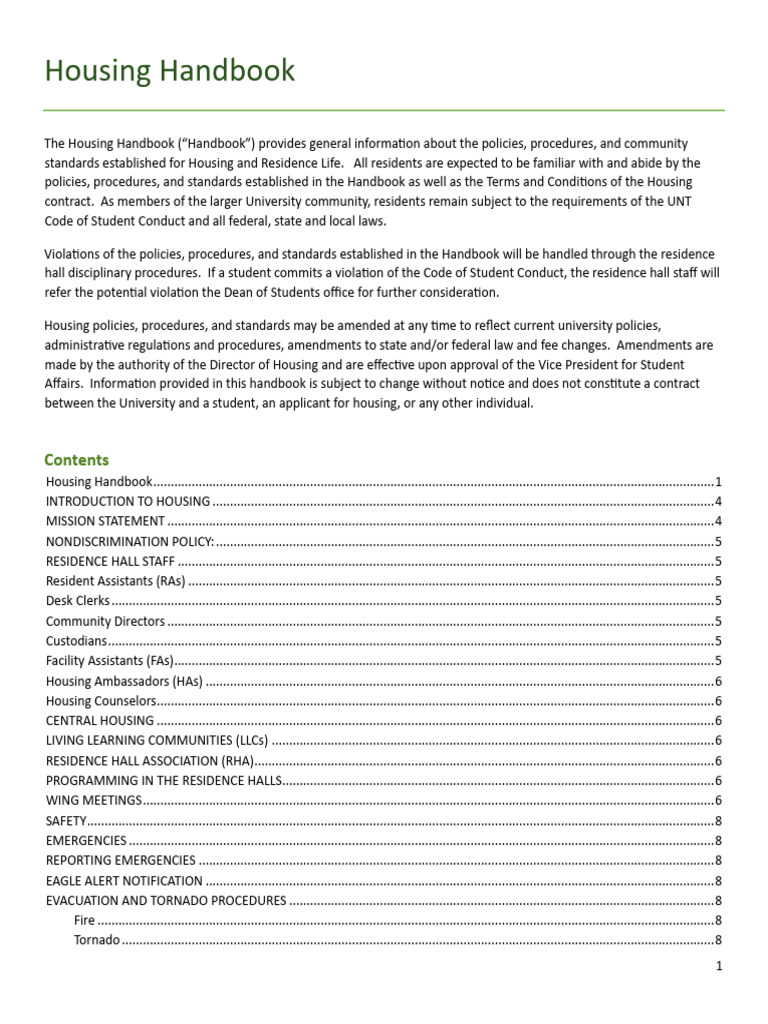 Housing Handbook 2023-2024 - 08.31.2023 | PDF | Home Appliance | Oven