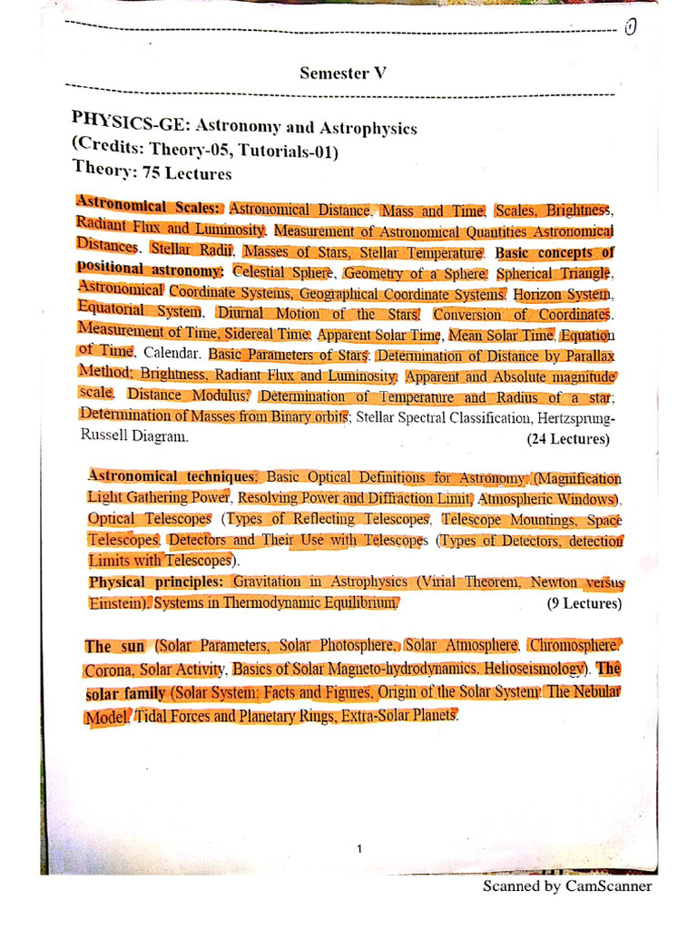 Astrophysics Notes Edited | PDF