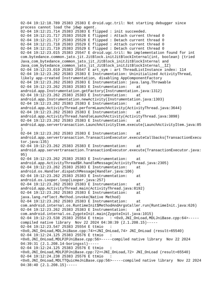 Log | PDF | Java (Programming Language) | Software Development