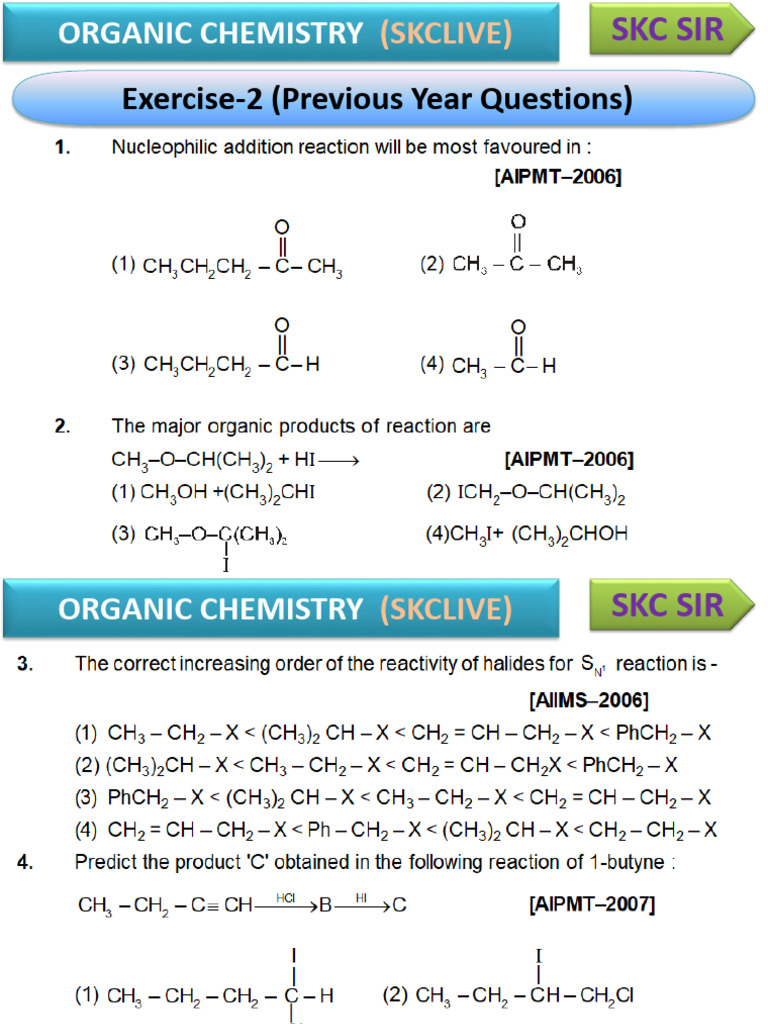 Reaction Mechanism - Ex.02 | PDF | Chemistry | Physical Sciences