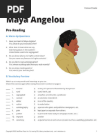 Maya Angelou Worksheet | PDF