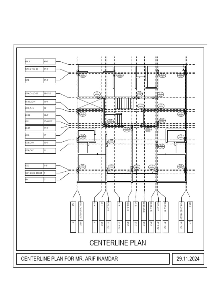 Centerline Plan for Mr. Arif Inamdar | PDF