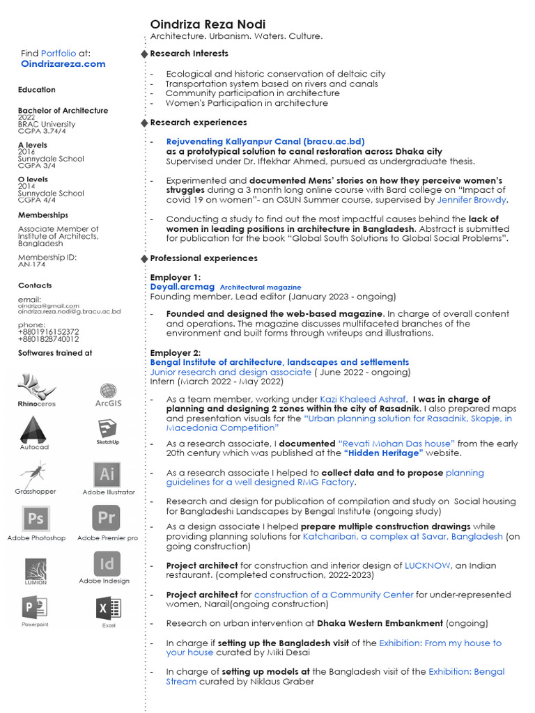 CV SAMPLE | PDF | Bangladesh