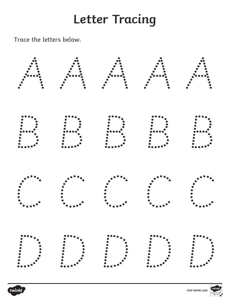 T L 1895 Letters Numbers and Shapes Tracing Pattern Worksheets - Ver ...