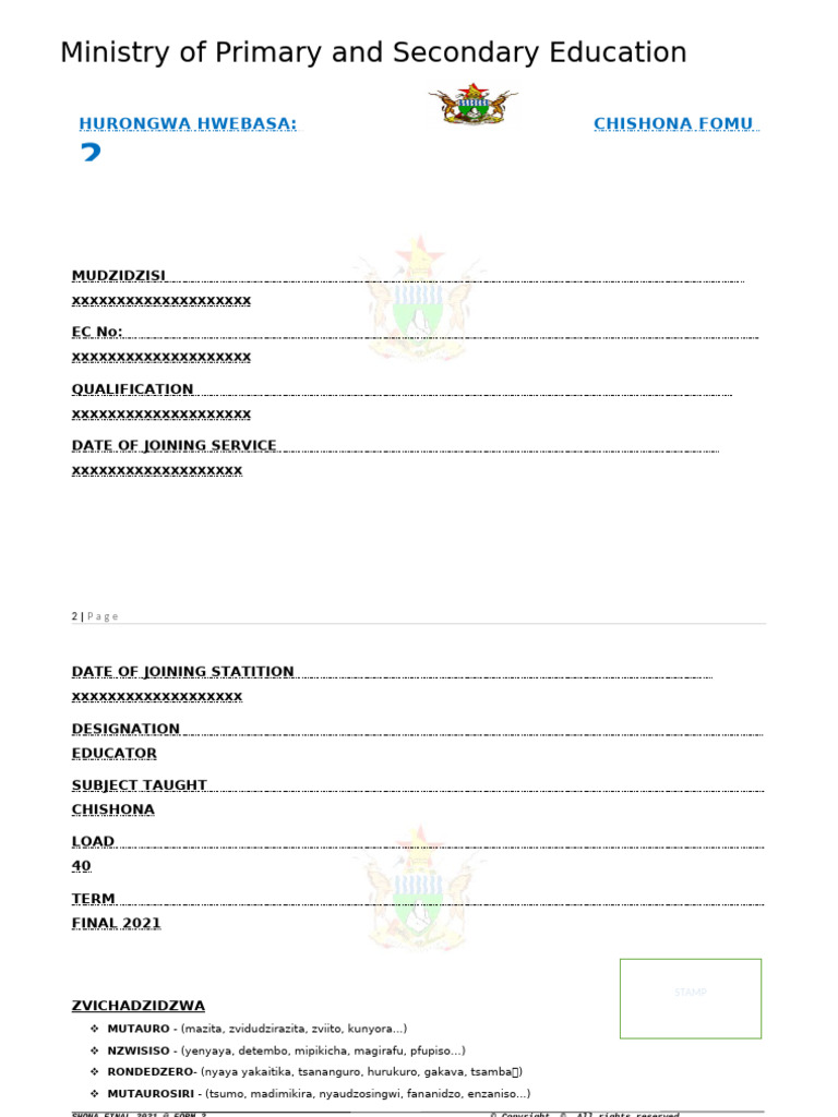 Manyorerwo eTsamba muChiShona | PDF | Linguistics | Languages