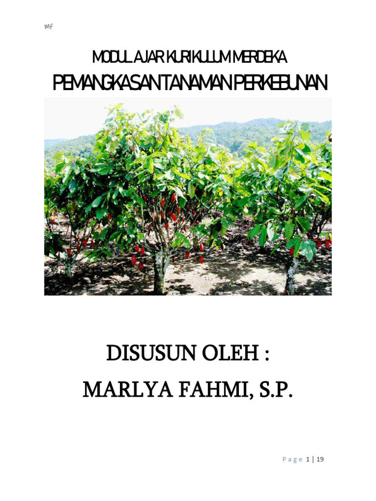 Pemangkasan Tanaman Perkebunan | PDF