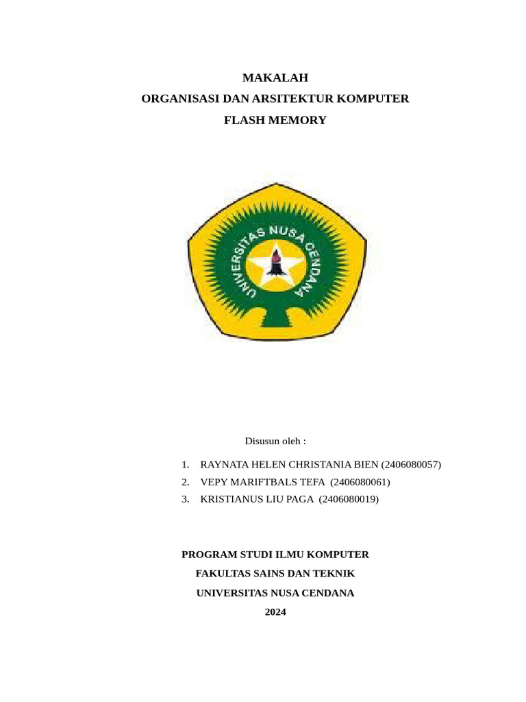 Memahami Flash Memory dalam Komputer | PDF