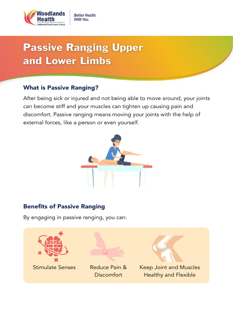 Passive Ranging Upper and Lower Limbs | PDF | Anatomical Terms Of ...