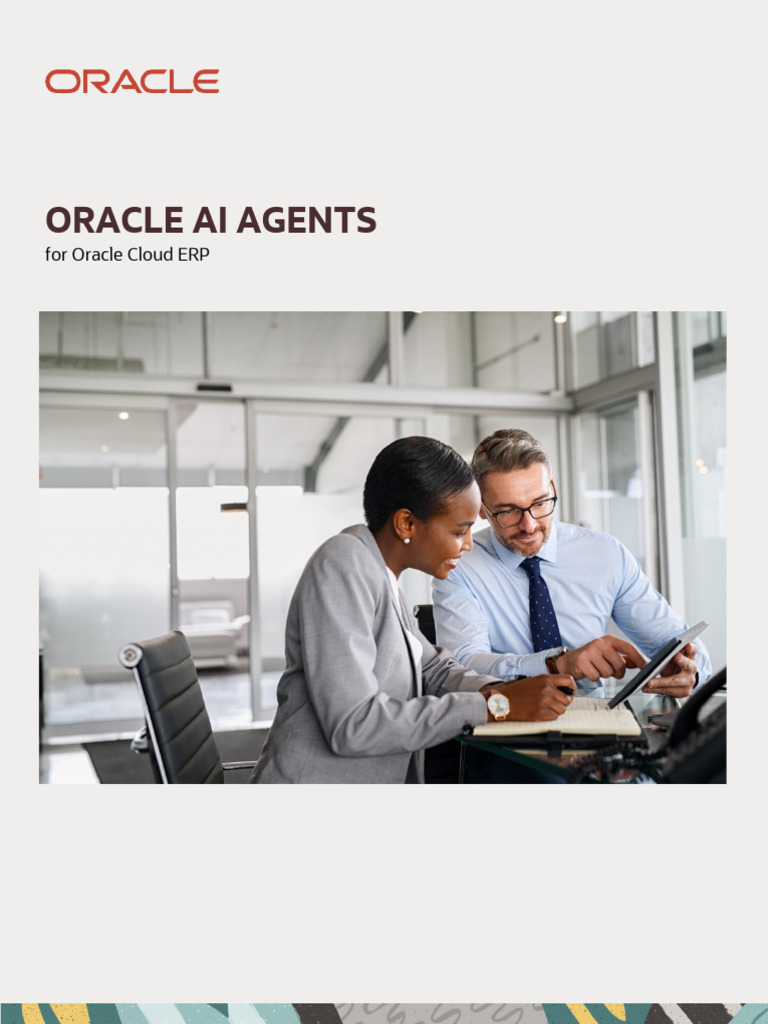 Ai Agents For Oracle Cloud Erp | PDF | Artificial Intelligence | Intelligence (AI) & Semantics