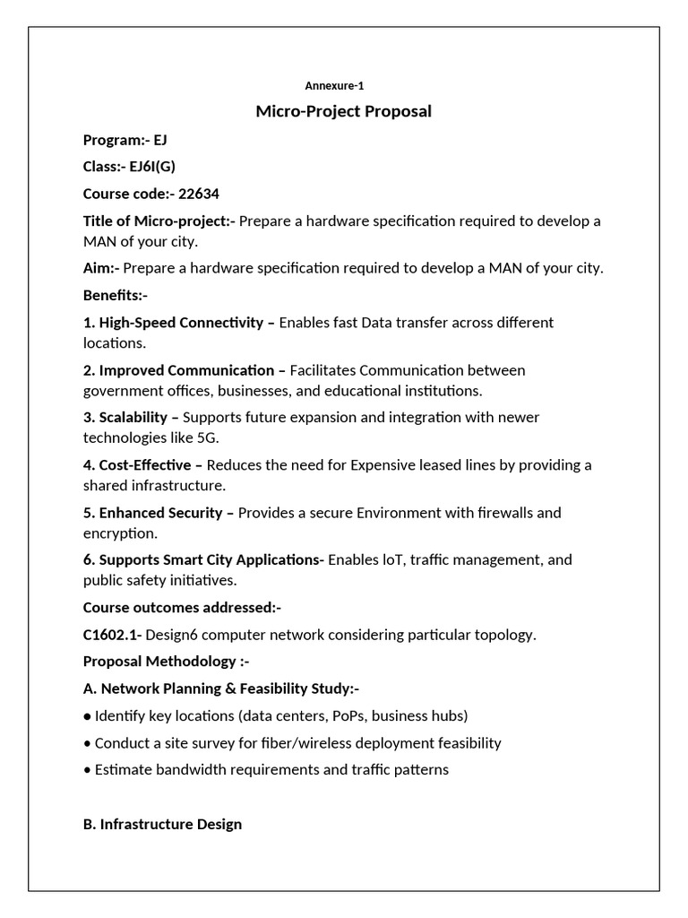 Computer Network and Data Communication Project Ej 6 Semester | PDF ...