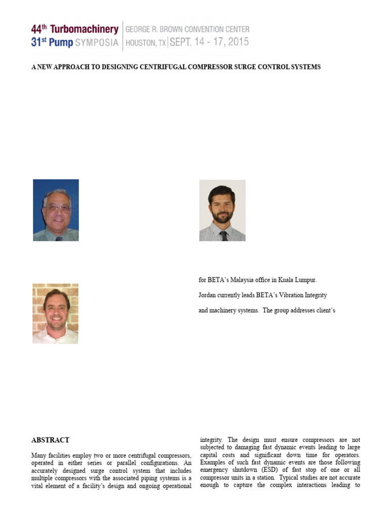 New Approach To Designing Centrifugal Compressor Surge Control Systems ...