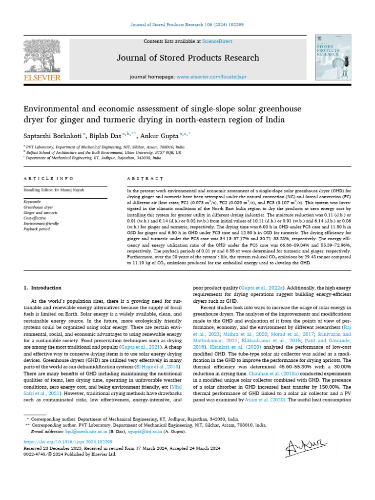 JSPR 2024-1 | PDF | Efficient Energy Use | Environment