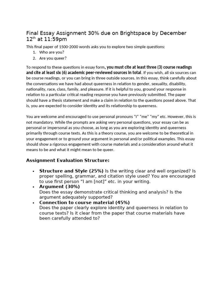 FinalEssayAssignmentFEM3107 | PDF
