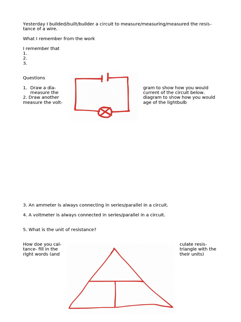 Measuring Wire Resistance in Circuits | PDF