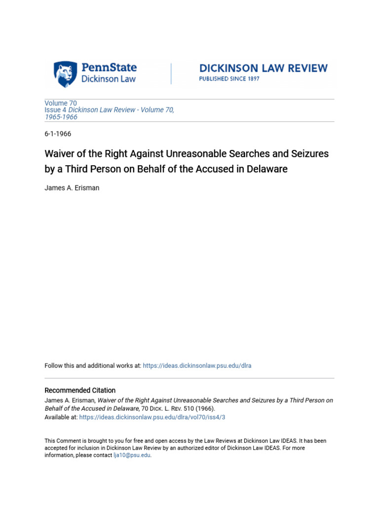 Right Against Unreasonable Searches | PDF | Search And Seizure | Fourth ...