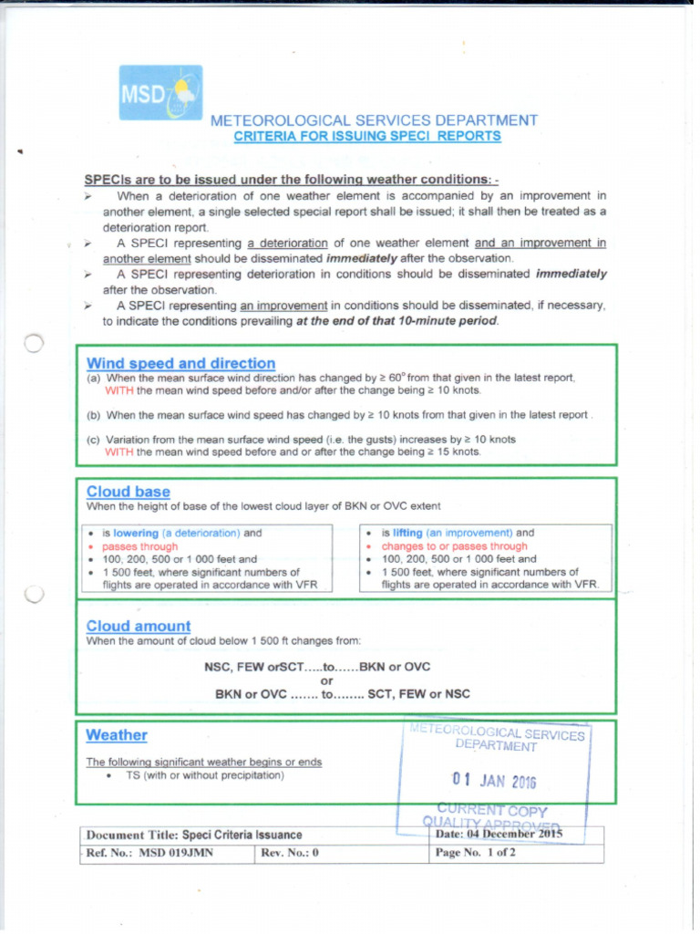 MSD Speci Criteria Zimbabwe | PDF