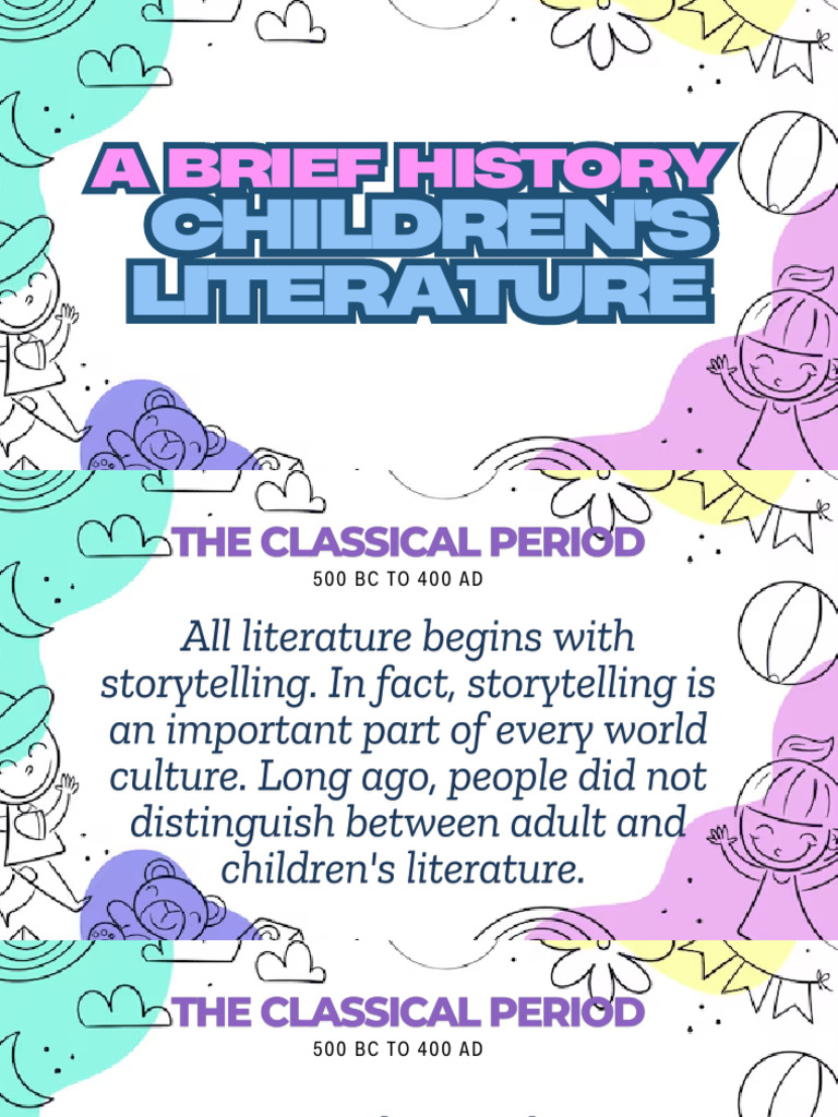 History of Children's Literature: 500 BC-400 AD | PDF