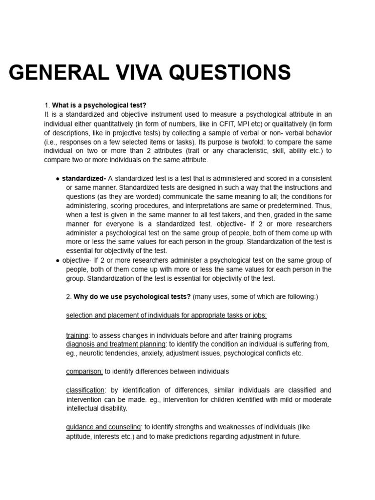 Understanding Psychological Tests and Types | PDF | Validity ...