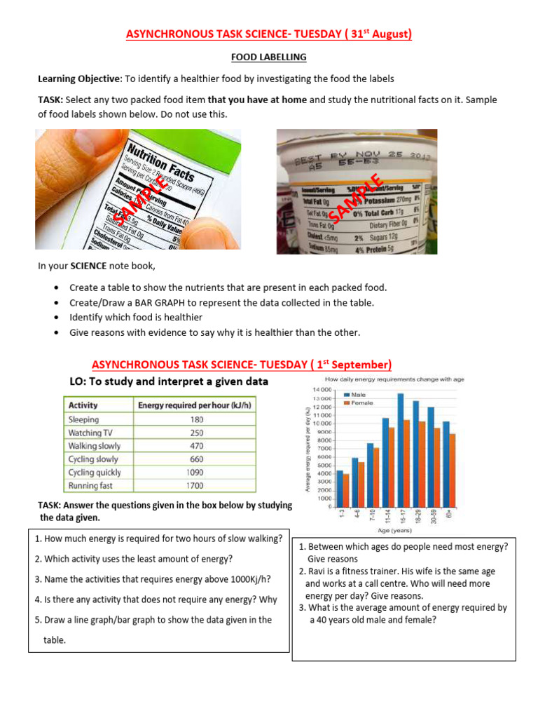 Asynchronous Task Science Year 7 | PDF